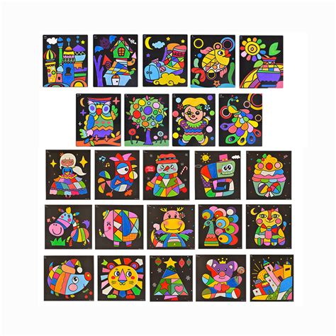 노리프렌즈 샌드아트 24색 50도안 패키지 모래놀이