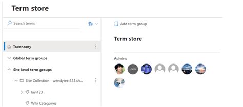 Term Store Service In Sharepoint Online Tanent Issues Microsoft Qanda