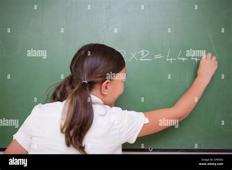 Babegirl Writing Numbers Stock Photo Alamy