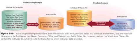 file processing versus databases database management chapter 9