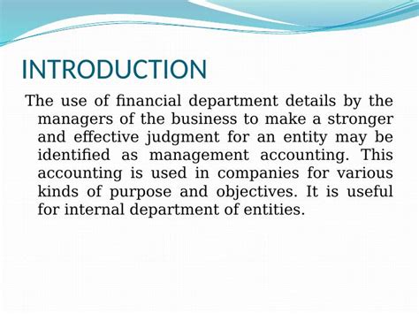 Management Accounting Principles Role Systems Reports