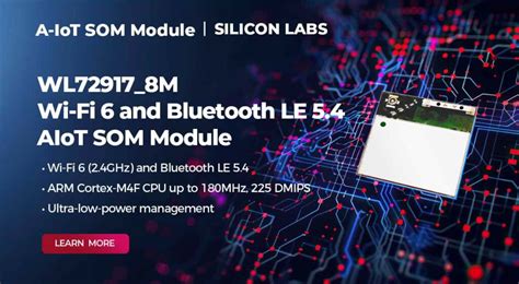 Wi Fi 6 And Bluetooth Le 5 4 A Iot Som Module Wl72917 8m Sparklan Iot And M2m Experts In