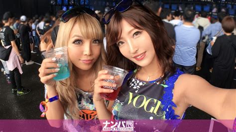 パリピフェスでパリピギャルget！】平成最後のu〇tra Japanでボルテージ最高潮のエロ美女2人組を即日ホテルへお待ち帰り！テンション
