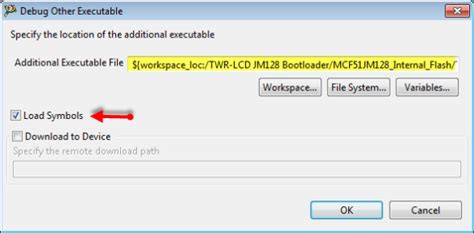 Adding Symbols To The Codewarrior Debugger Mcu On Eclipse