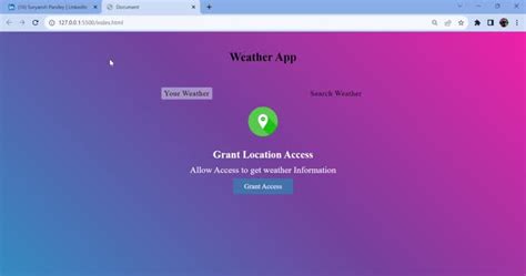 Suryansh Pandey On Linkedin Successfully Make An Weather Api By Using