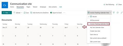 Calendar View In Sharepoint Online Create Calendar View On Any List Or