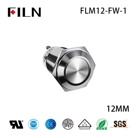 Great Waterproof Push Button Switch 12v Filn Waterproof 12v Push Button Switch 12mm Metal