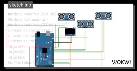 Ultrasonic 1 Wokwi Esp32 Stm32 Arduino Simulator