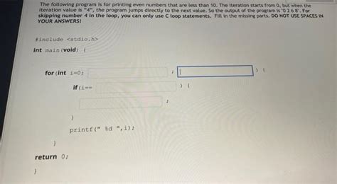 solved the following program is for printing even numbers