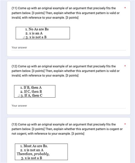 Come Up With An Original Example Of An Argument Chegg Com