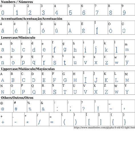 Glypha Lt Std 45 Light Free Font Download Maisfontes