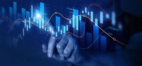 Trader Analyzing Data On Virtual Screenprice Graph And Indicator Stock