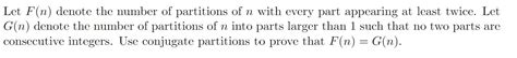 solved let f n denote the number of partitions of n with