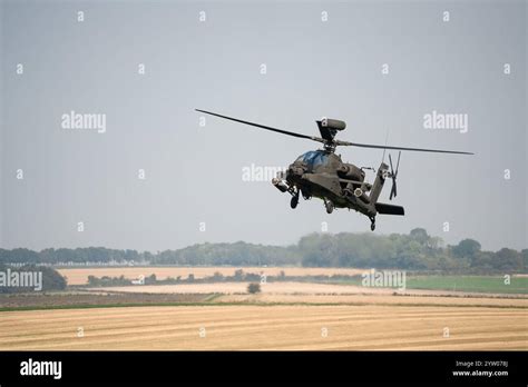 Close Up Of A British Army Boeing Apache Attack Helicopter Gunship Ah2 Ah 64e Ah64 Army Air Corp
