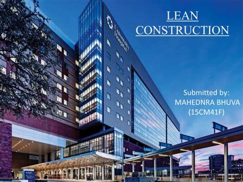 Introduction To Lean Construction Pptx