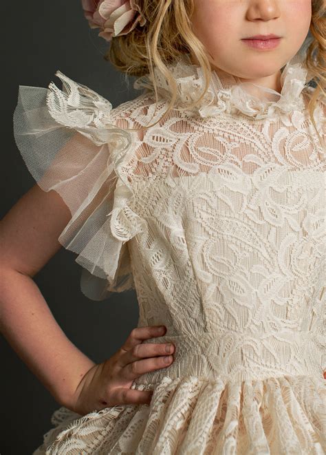 Anouk Petticoat Dress In Vintage Ivory Joyfolie