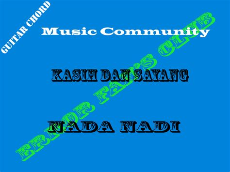 Nada Nadi Kasih Dan Sayang