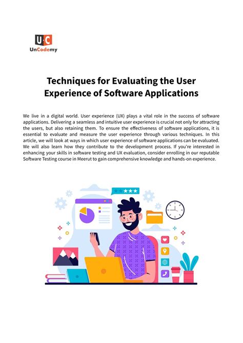 Ppt Techniques For Evaluating The User Experience Of Software