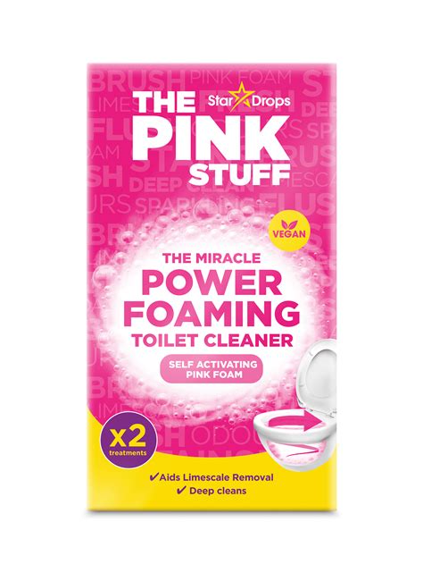 The Pink Stuff Foaming Powder For Toilets 2 Treatments 7 Oz Bathroom Cleaner