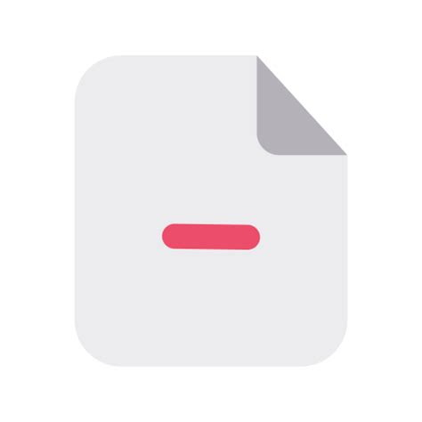 Delete Document Generic Flat Icon