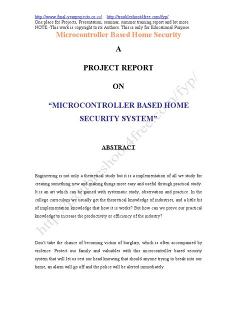 micro controller based home security pdf relay amplifier