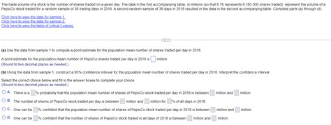 Solved Click Here To View The Data For Sample 1 Click Here