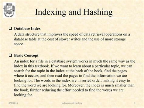 Lec 1 Indexing And Hashing Pptx