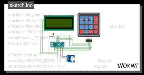 keypad lcd i2c rtc 632021138 wokwi esp32 stm32 arduino simulator