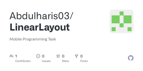 Github Abdulharis03linearlayout Mobile Programming Task