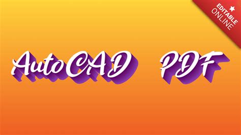 AutoCADから画像PDF | White And Purple 3D On Yellow And Orange Background ...