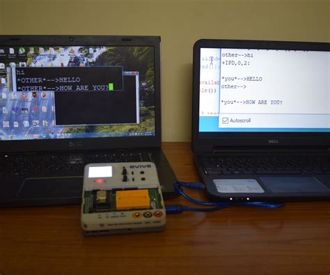 chatting using evive and esp8266 5 steps instructables