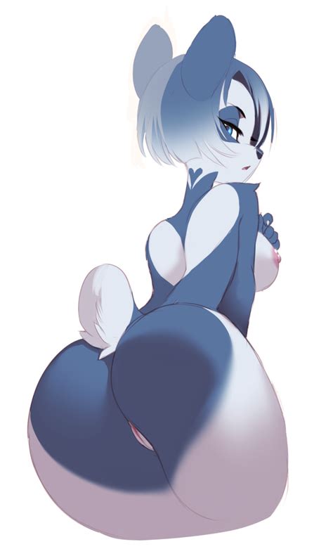 Rule 34 2016 Anthro Areolae Ass Bear Blue Eyes Blue Hair Breasts Butt Heart Delphi Female Hair