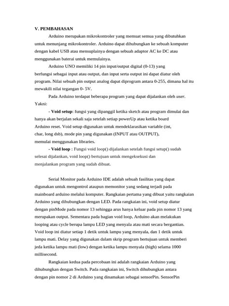 Pembahasan Dasar Dasar Arduino Pdf