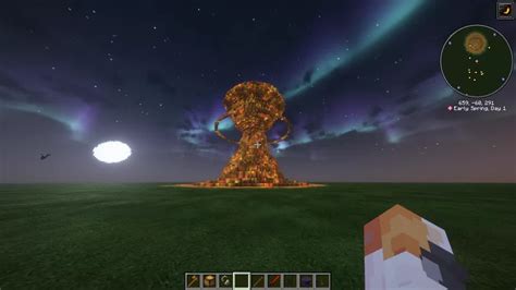 Mushroom Cloud Nuke 1940s Style Nbt Schematic Minecraft Map