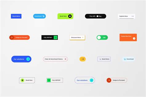 按钮样式 Ui 元素套件 Buttons Ui Kit 按钮样式 Ui 元素套件 Buttons Ui Kit