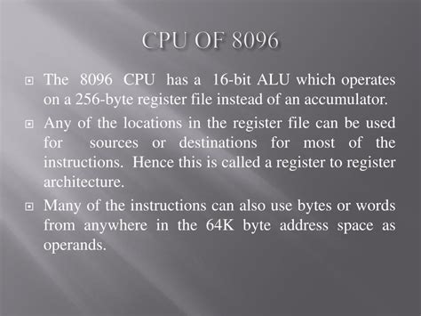 Ppt Introduction To 8096 Microcontroller Powerpoint Presentation Free Download Id701119