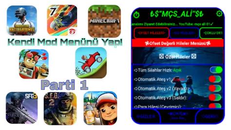 Kendi Mod Menünü Yap Lgl Yazılımdersleri Parti 1 Youtube