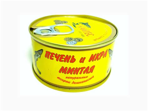 КАЙТЕС Печень и икра минтая ж/б (130 г ) - Рыбный магазин "Сеть"