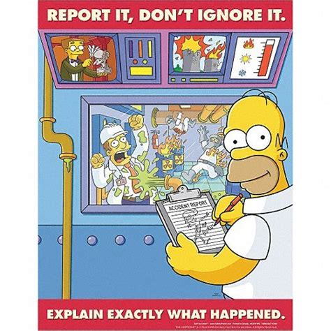 Safety Poster Simpsons