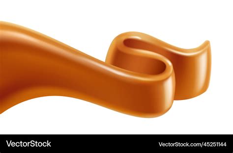 Realistic Caramel Royalty Free Vector Image Vectorstock