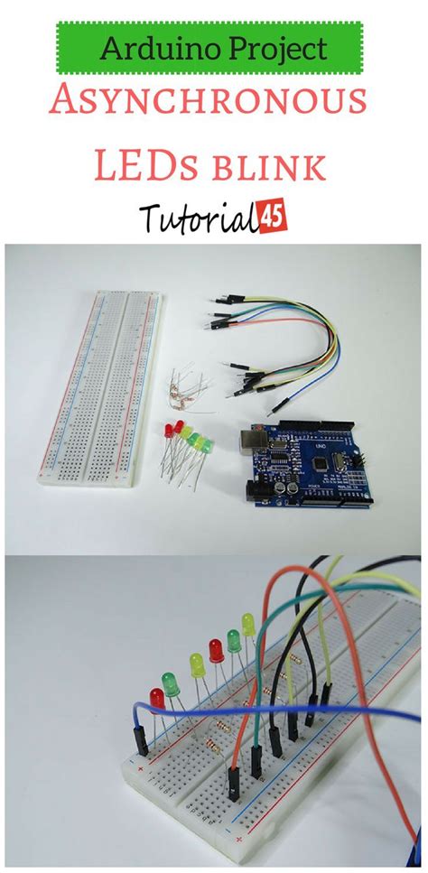 Arduino Projects Asynchronous LEDs Blink Arduino Projects Electronics Projects For Beginners