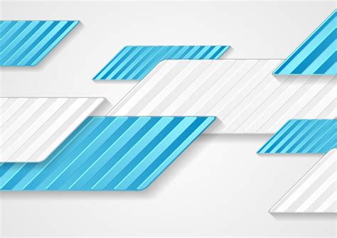 Premium Vector Blue Grey Abstract Geometric Tech Vector Background