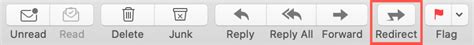 how to redirect emails instead of forwarding in mail on mac
