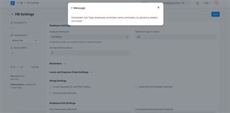 Error On Setting Holiday Reminder Frequency · Issue 31670 · Frappeerpnext · Github