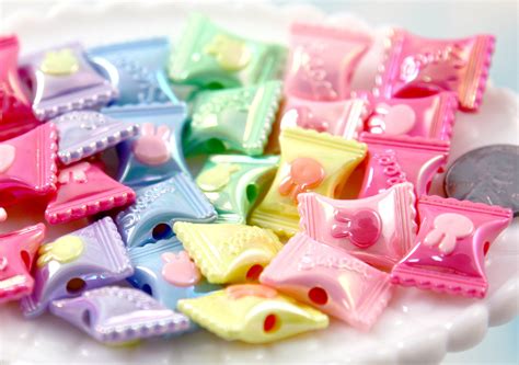 Candy Beads 21mm Pastel Ab Candies Wrapped Candy Shape Acrylic Or Re Delish Beads