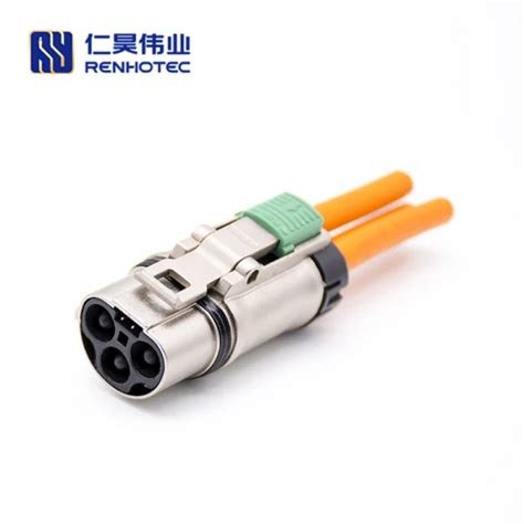 Battery Connector Hvil 3pin 125a Metal Plug And Socket 35a High Voltage Connector For Ev System