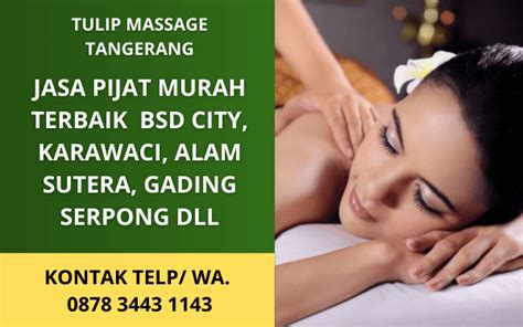 Pijat Panggilan Karawaci Tangerang Murah Profesional 24 Jam | Kenanga ...