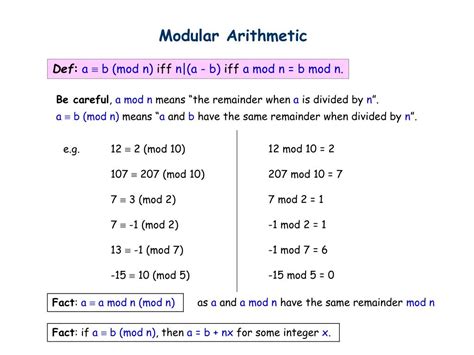 Ppt Modular Arithmetic Powerpoint Presentation Free Download Id