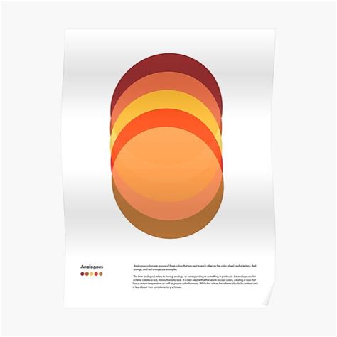 Analogous Colors Color Theory Poster For Sale By Mdrnhome Redbubble