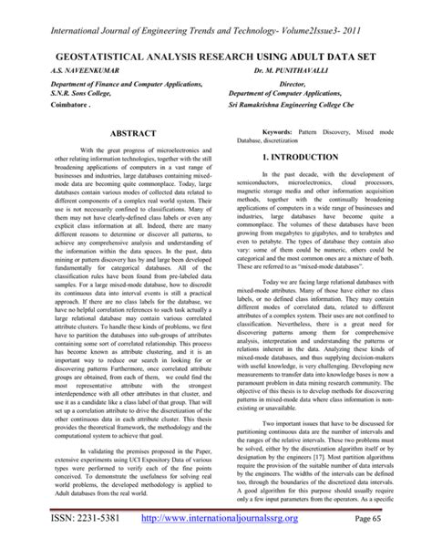 Geostatistical Analysis Research Using Adult Data Set